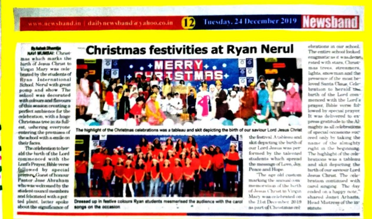 News | Ryan International School, Nerul - Ryan Group
